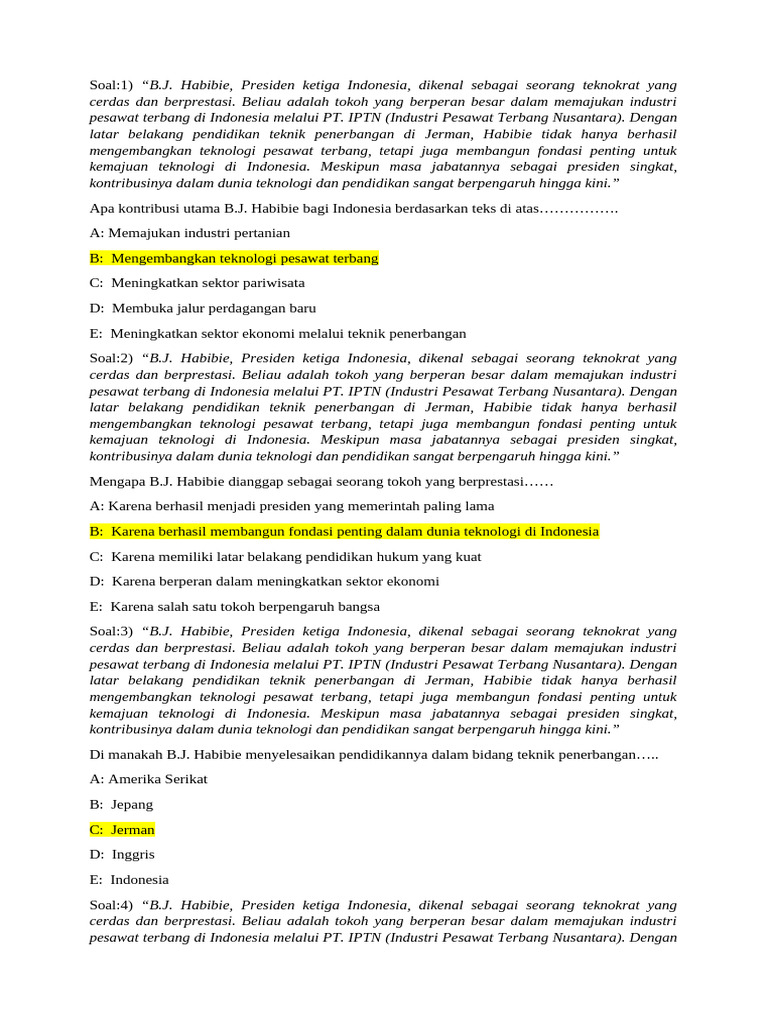 Pts Bahasa Indonesia Kelas 12 Ganjil | PDF