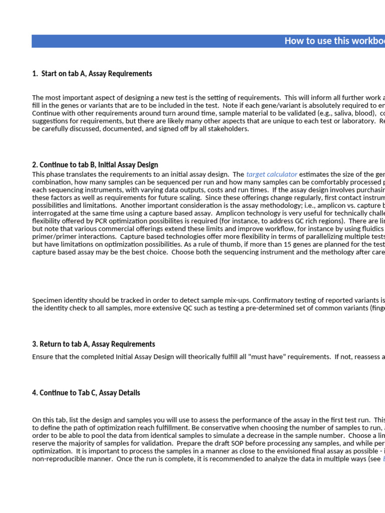 Assay Design Workflow Guide | PDF | Dna Sequencing | Assay