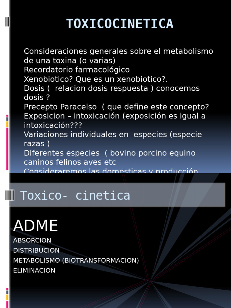 Toxicocinetica Teorico 2 (2020) | PDF | Medicamentos con receta ...