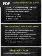 Nationalism in India Map Work Class10 | PDF