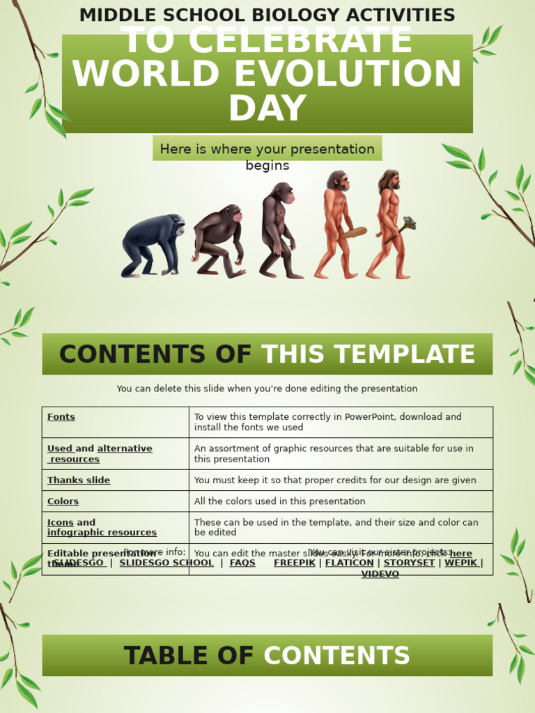 Activities for World Evolution Day | PDF | Planets | Homo