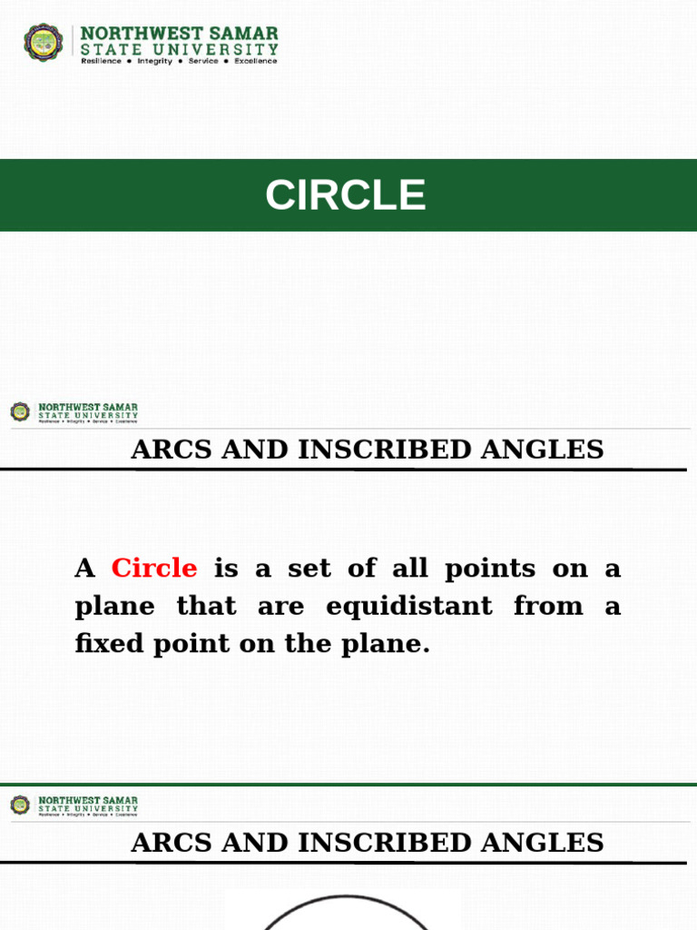 Circle | PDF | Circle | Angle