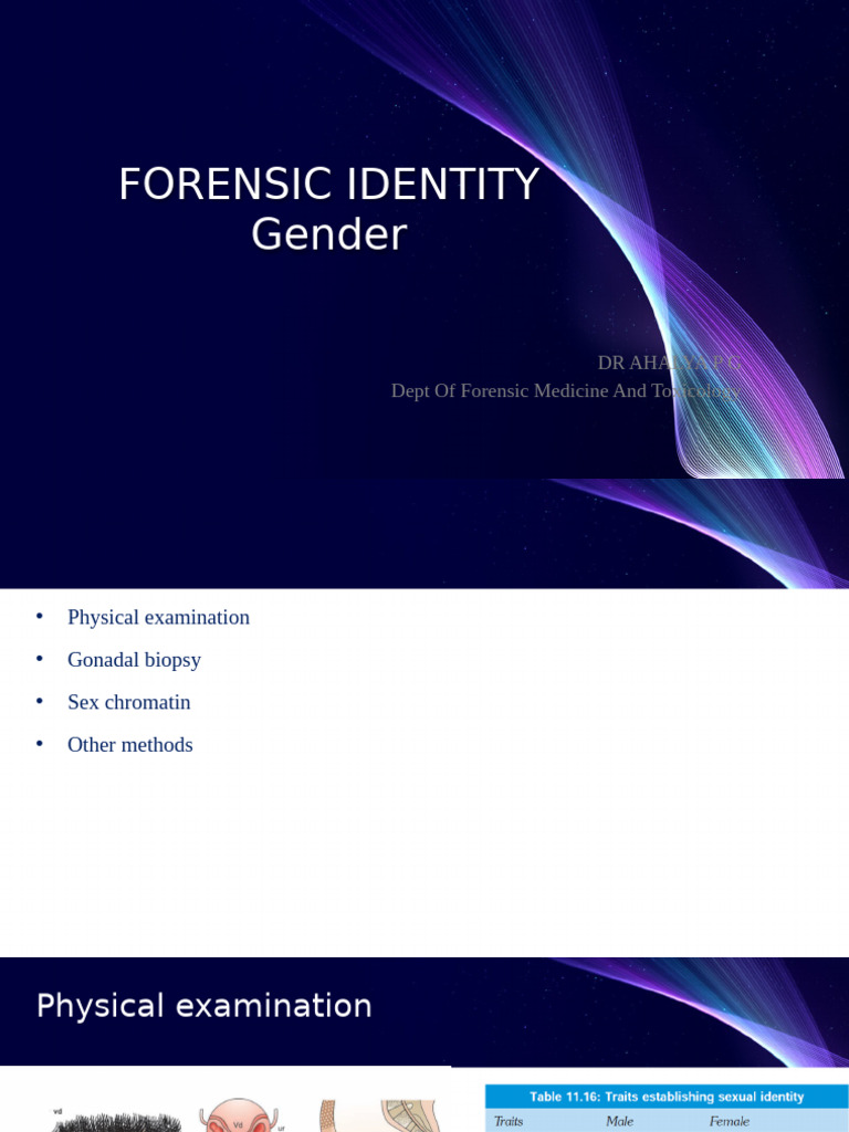 Forensic Identity Sex Pdf