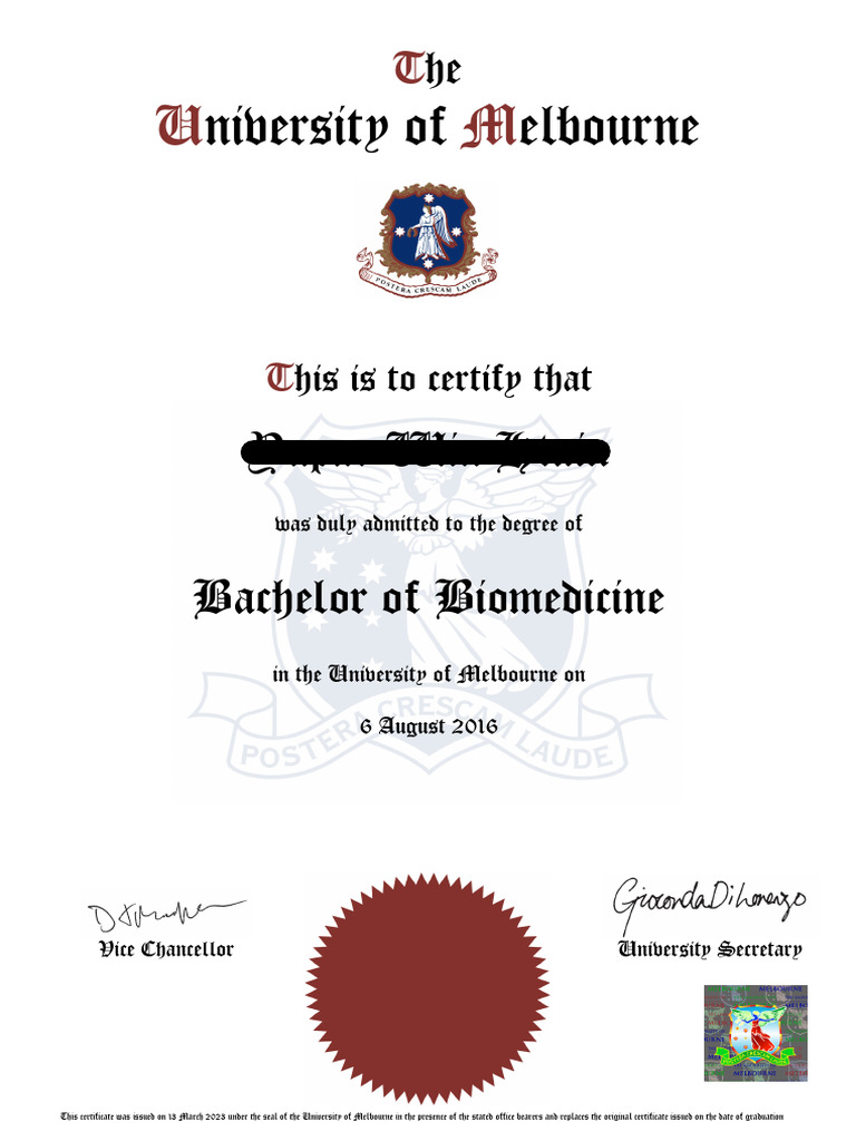 Bach Mast Phd Testamur Sample 1 (3) | PDF