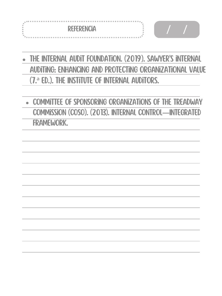 Internal Auditing and Control Framework | PDF