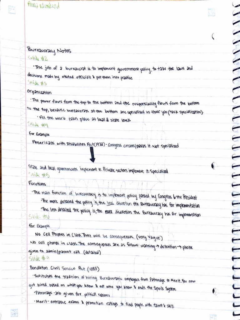 Bureaucracy Notes AP Gov | PDF