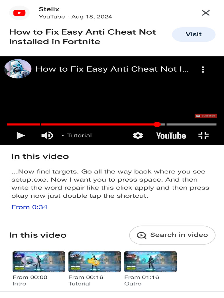 How To Fix Fortnite Easy Anti Cheat Not Installed - Google Search | PDF