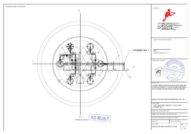 ground flare building drawing-Model | PDF