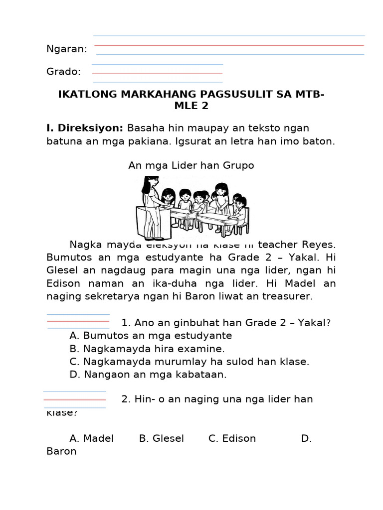 Third Quarter Periodical Test | PDF
