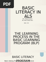 Basic Literacy Program Overview | PDF | Literacy | Communication