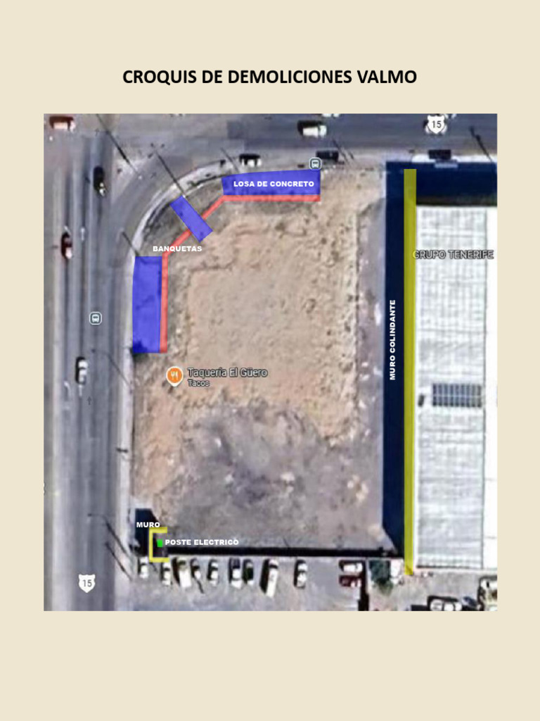 Croquis de Demoliciones Valmo | PDF