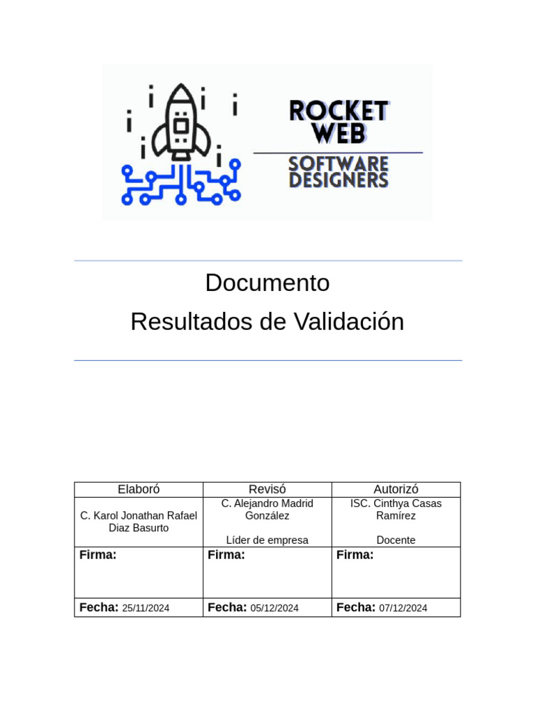 3.-Resultado de Validacion | PDF | Software | Ingeniería Informática