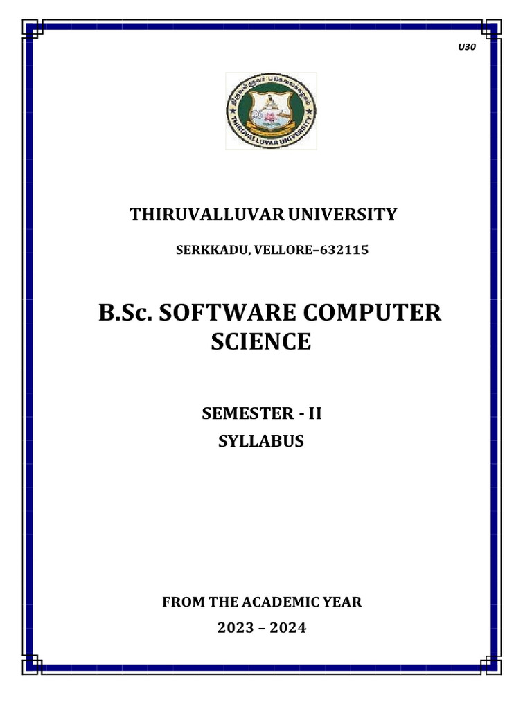 U30 B.SC - Software Computer Science | PDF | Computer Network | Project ...
