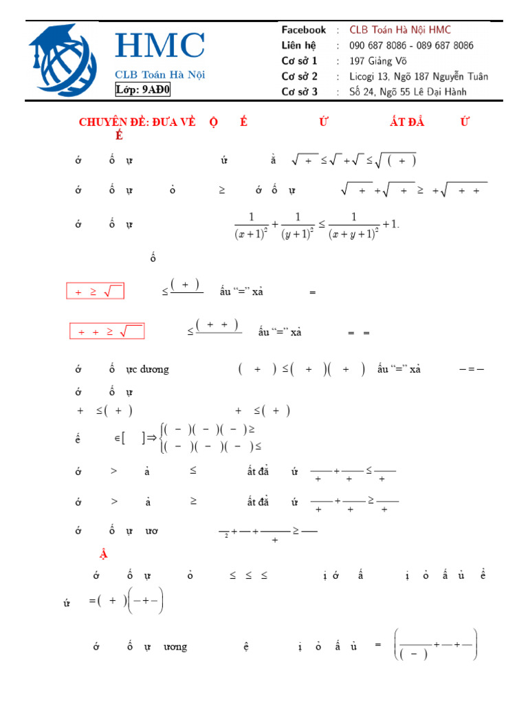 Buoi 24 Dua Ve Mot Bien Trong Chung Minh Bat Dang Thuc 1 | PDF