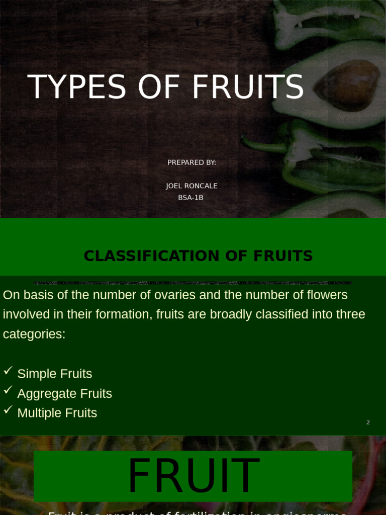 Types of Fruits | PDF