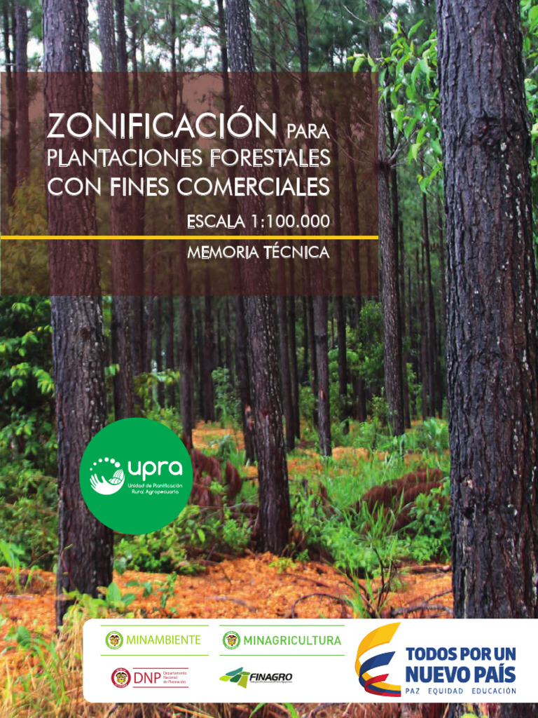 Zonificación para Plantaciones Forestales UPRA | PDF | Los bosques | Producto Interno Bruto