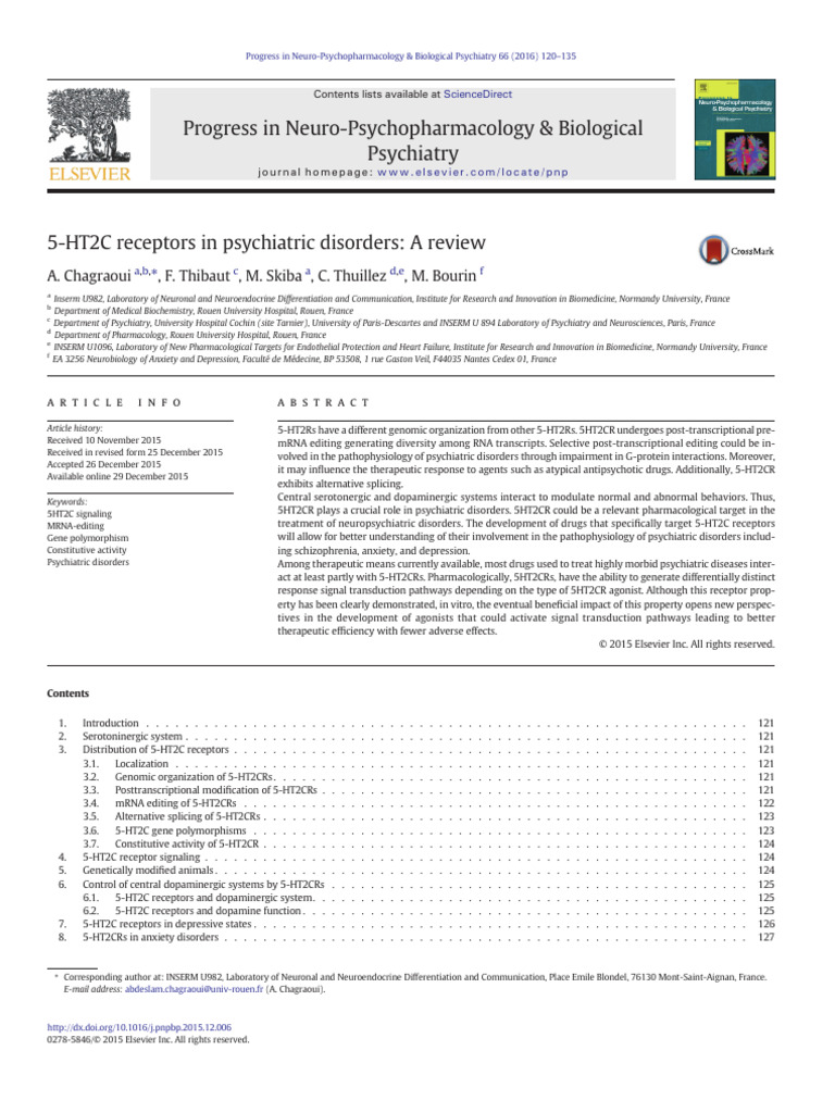 5-HT2C Review | PDF | Cell Signaling | Signal Transduction