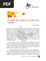 Cuento - Ratón de Campo y Ratón de Ciudad | PDF