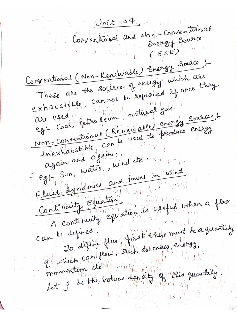 Unit 4 Energy Science & Engineering | PDF
