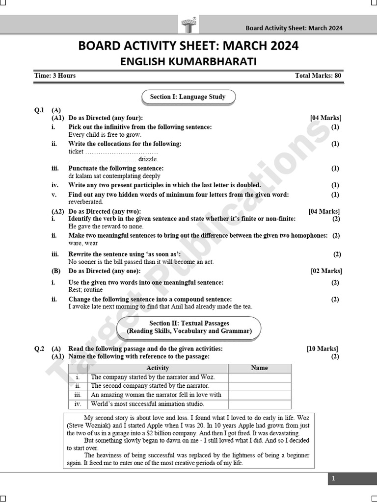 English board paper | PDF | Kerala | Sugar