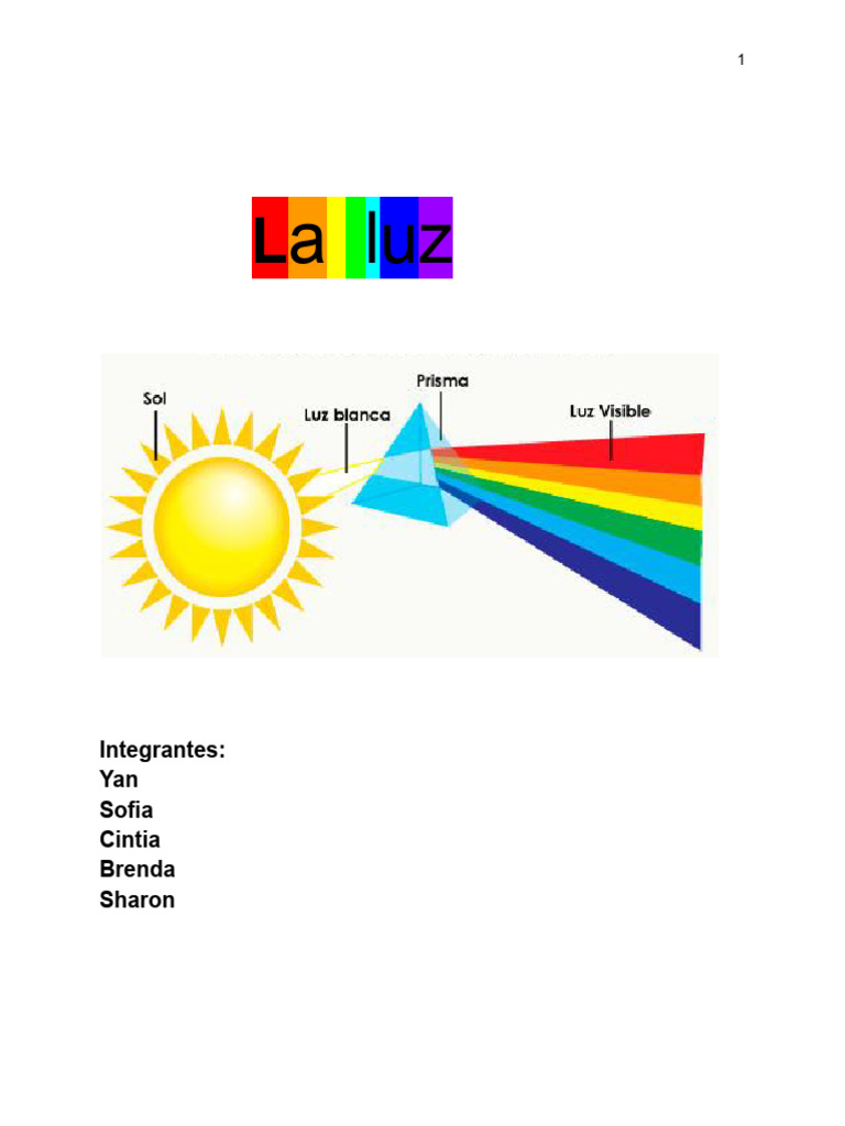 Experimentos sobre la Luz y sus Colores | PDF | Ligero | Color