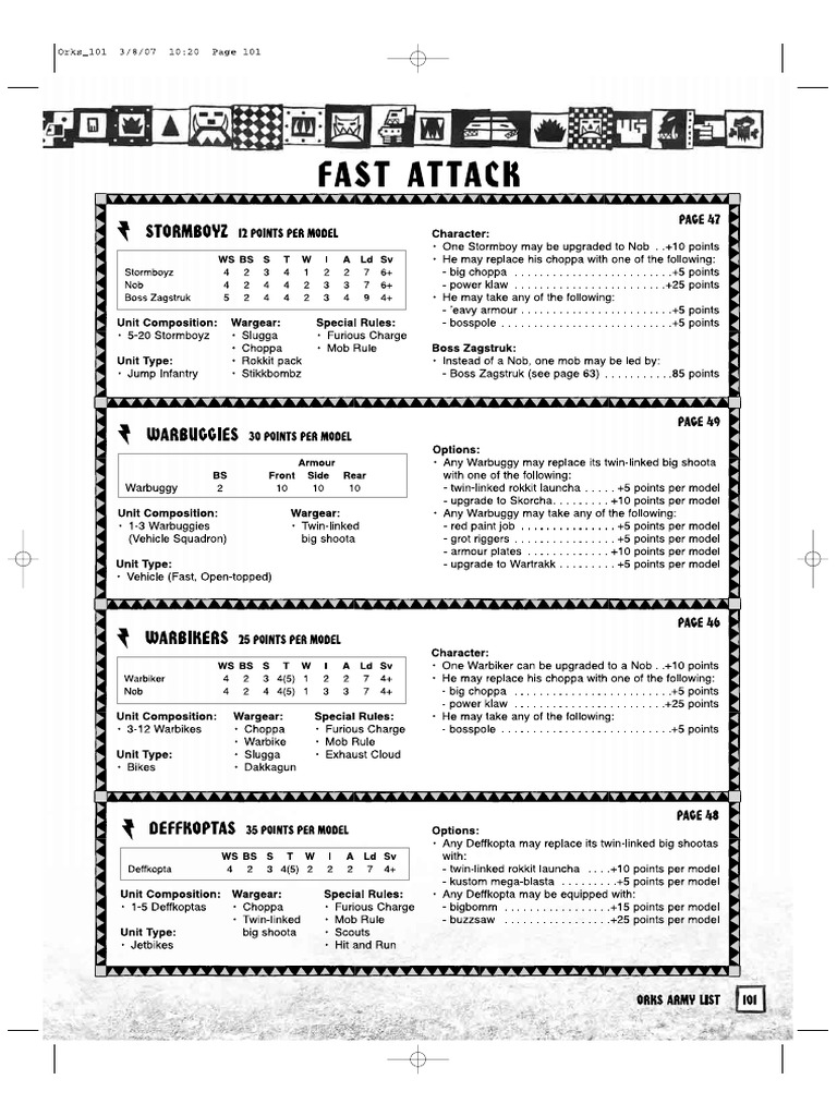 Codex - Orks 2007 (2008) (71-73) | PDF
