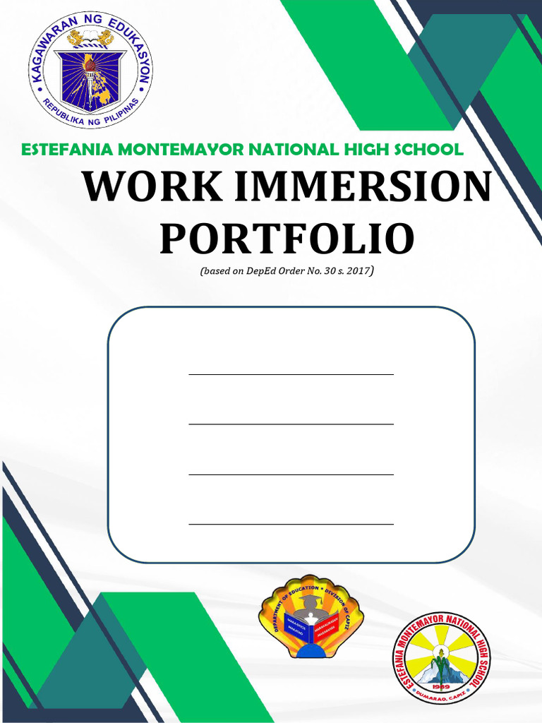 High School Portfolio Template