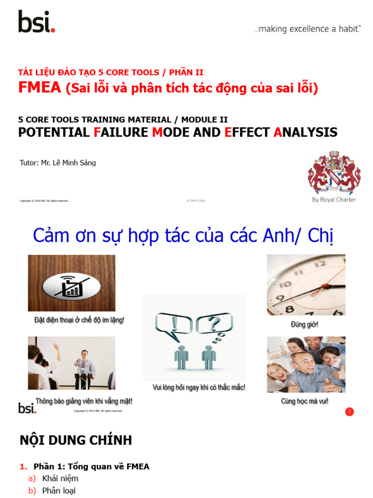 Basic - Fmea (Mr. Sang Le) Ok | PDF