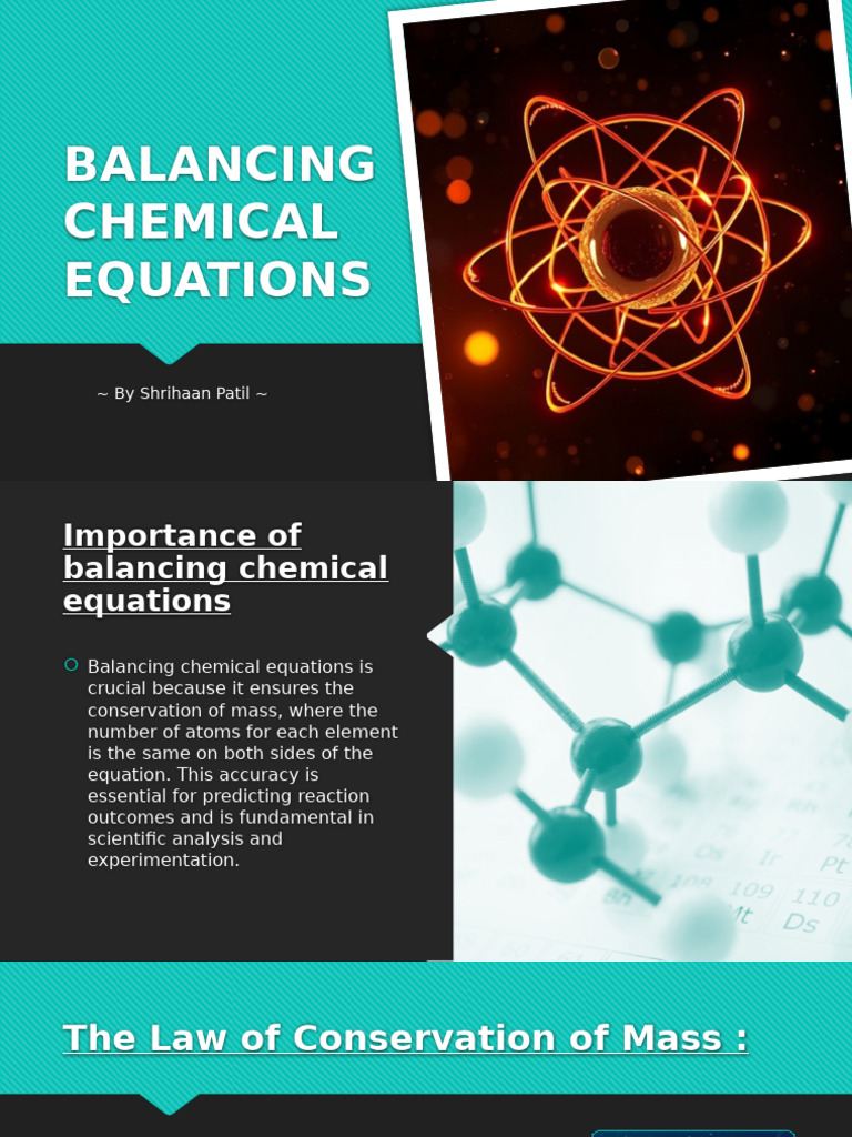 Balancing Chemical Equations | PDF | Redox | Chemical Reactions