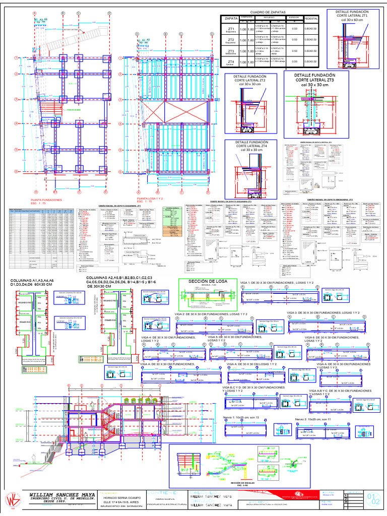 ANGELA SERNA ESTRUCTURAL V2-06022025-PLANO 1 DE 2 Model | PDF