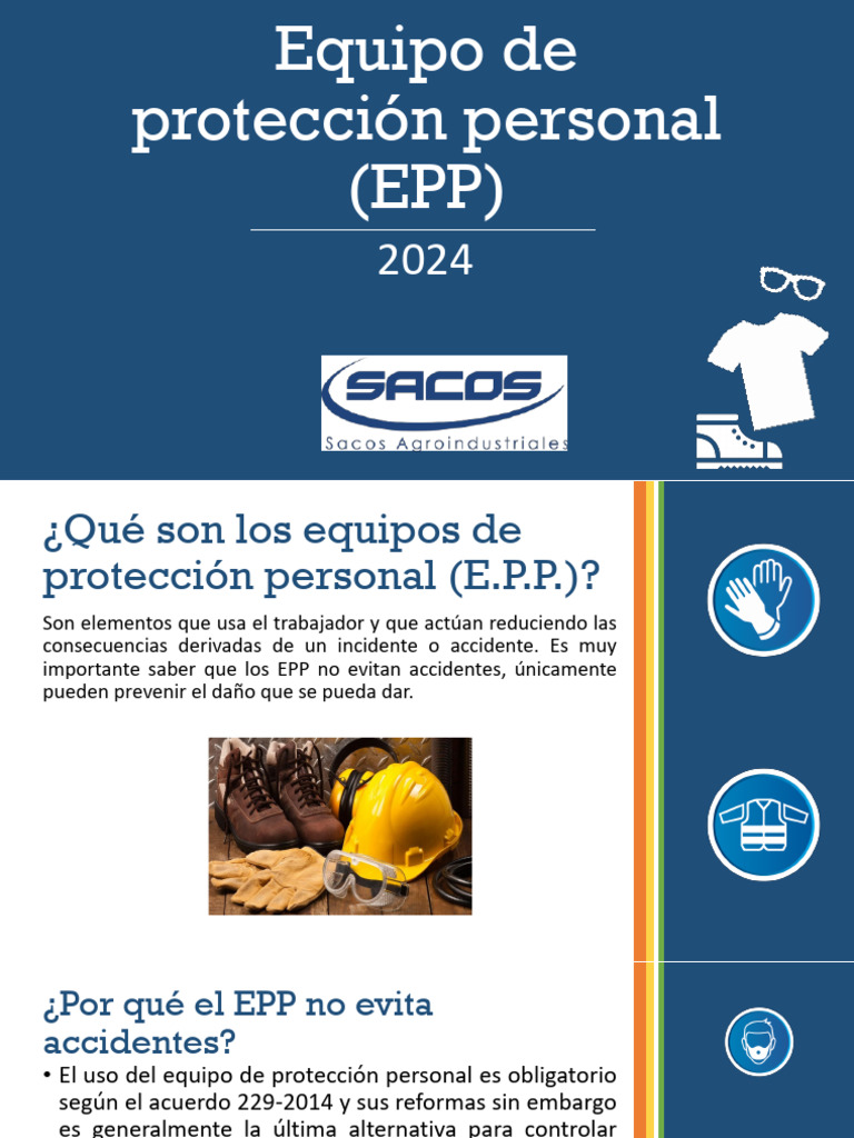 Epp 2024 | PDF | Guante | Solvente