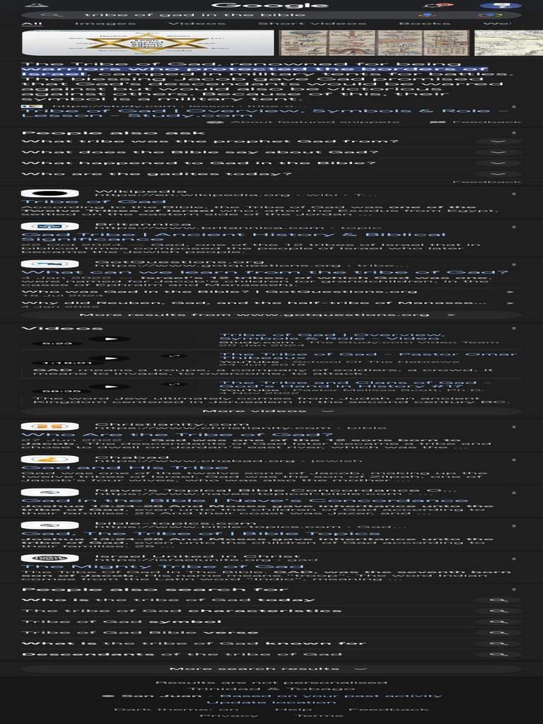 Tribe of Gad in the Bible - Google Search | PDF | Ancient Israel And ...