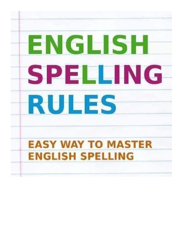 English Spelling Rules | PDF