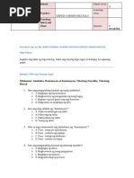 First Periodical Test Filipino | PDF