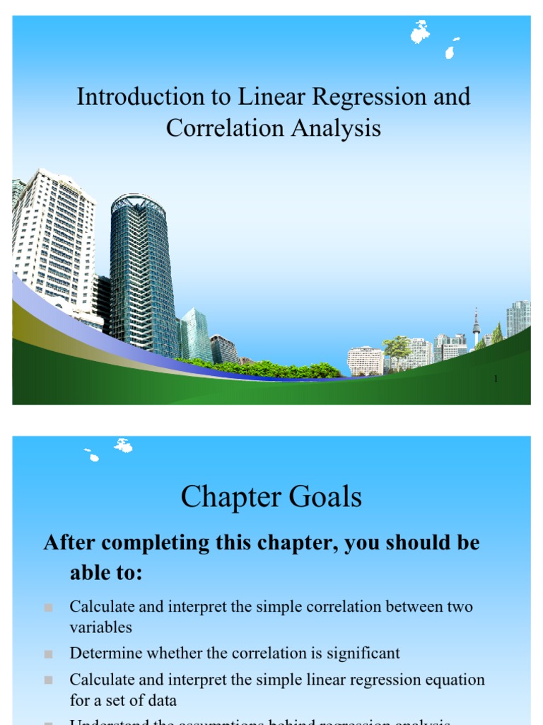 Linear Regression and Correlation Analysis PPT at BEC DOMS | Download Free PDF | Errors And ...
