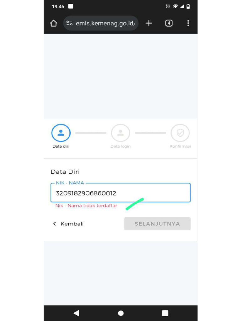 Masalah Akun Emis Guru PAI | PDF