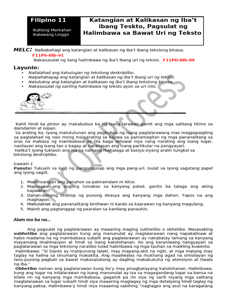 Pagbasa Q3 Module 2 | PDF