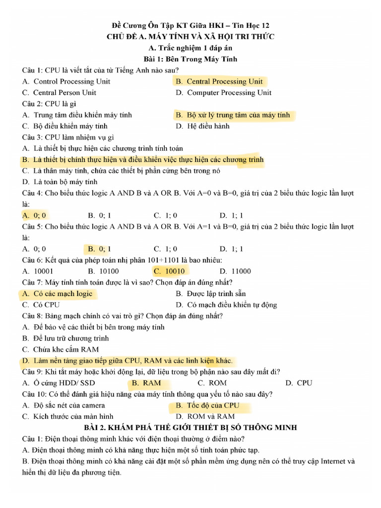 11 Hki CD DC Kiemtra Gki Hshihih | PDF