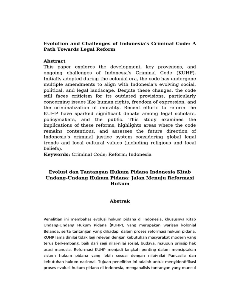 DRAFT_Evolution_and_Challenges_of_Indonesia[1] | PDF