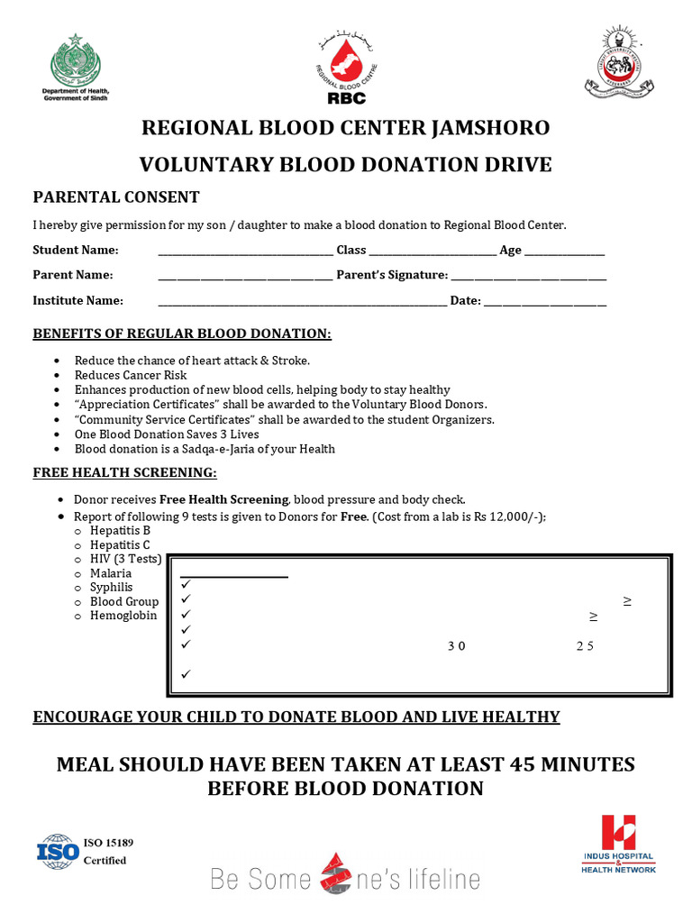 Parental Consent Form English New | PDF