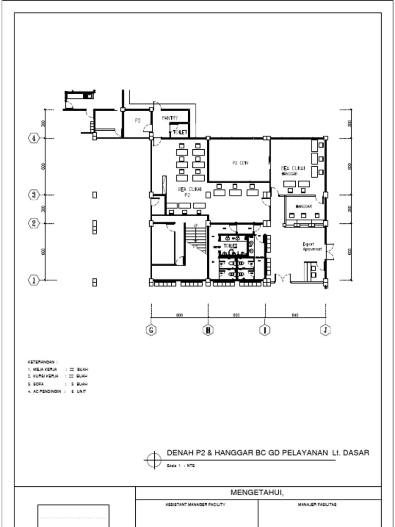 Denah Kantor Lama Lt.01 - 03 Revisi 2024 (3) - Model | PDF