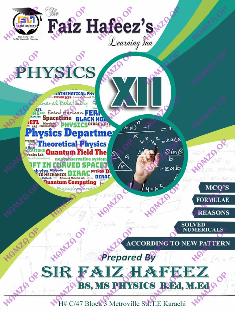Xii - Physics Notes by Sir Faiz Hafeez - Hamza Op | PDF