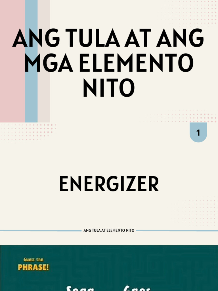 Ang Tula at Ang Elemento Nito PDF | PDF