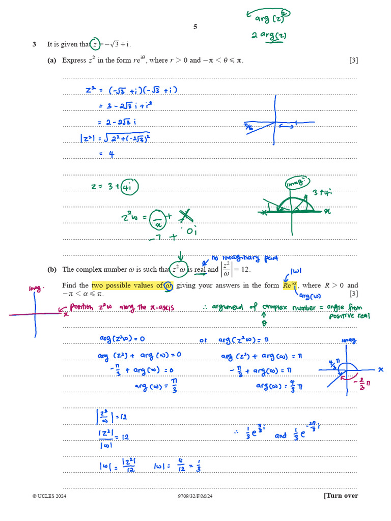 P3 - Chapter 11 Complex Number Paper 2024 | PDF