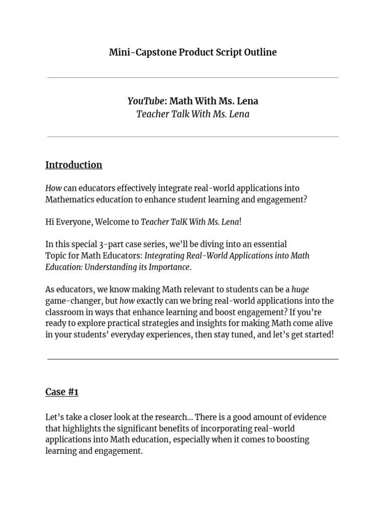 Mini-Capstone Product Script Outline | PDF | Mathematics | Credit Card