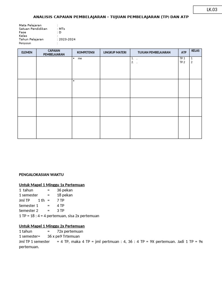 03 FORM 1-ANALISIS CP-TP-ATP | PDF