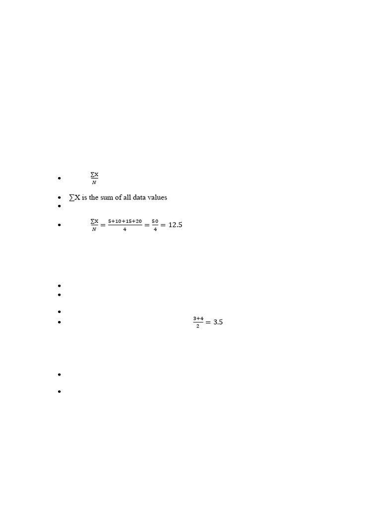 4.5. Statistical Treatment of The Data | PDF | Statistics | Arithmetic Mean
