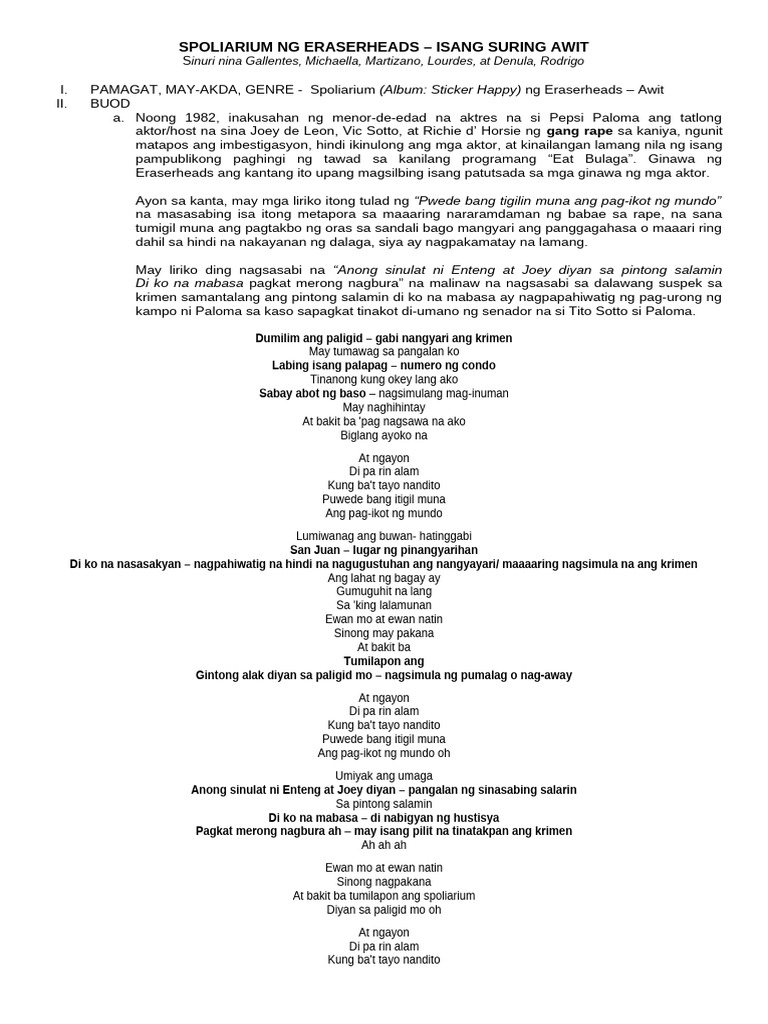 Suring Basa Sample | PDF