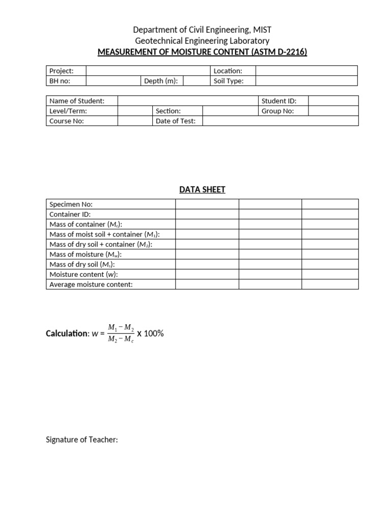 Moisture Content Final | PDF