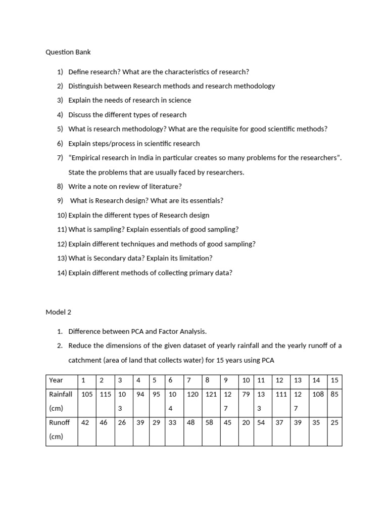 Question Bank Module1 | PDF